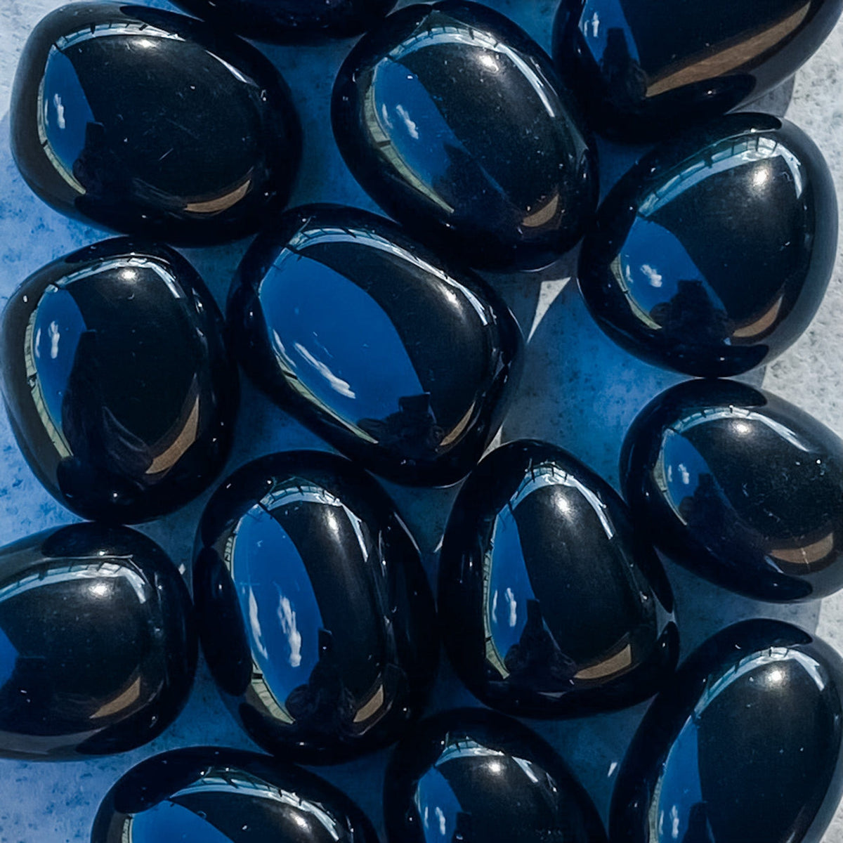 Black Obsidian Tumbled Stone-2.5cm - GemRox