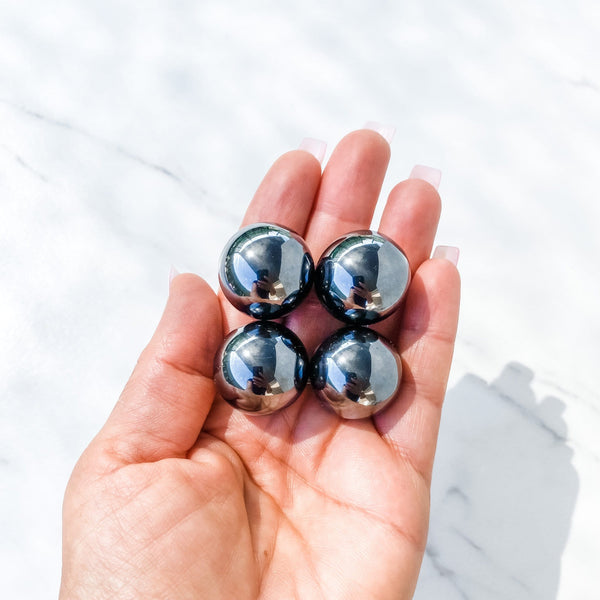 Hematite Mini Ball Sphere Magnetic-2.5cm - GemRox